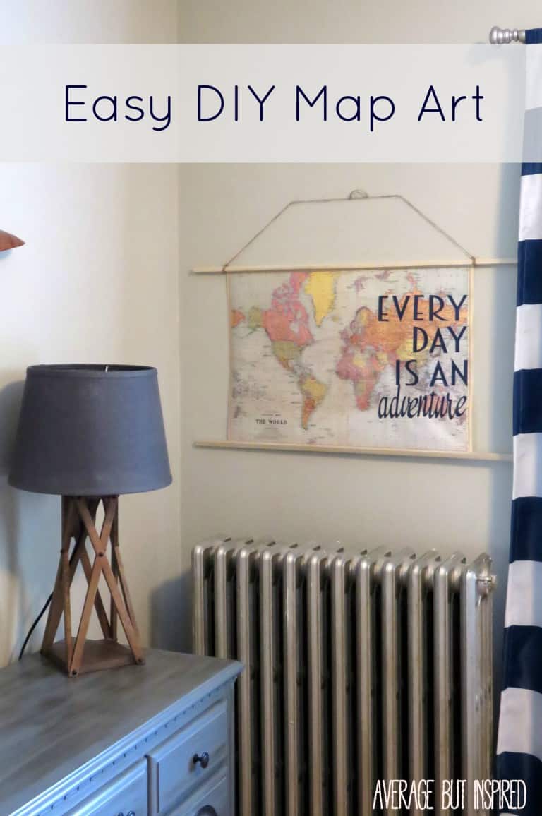 Easy DIY Map Art