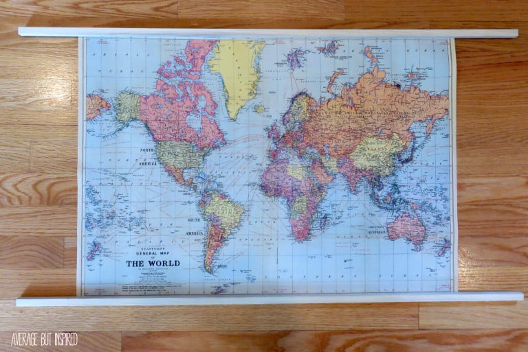 Easy DIY Map Art