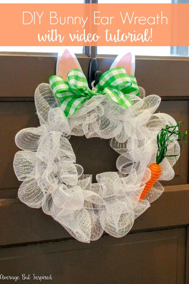 10 Minute DIY Bunny Wreath {Video Tutorial}