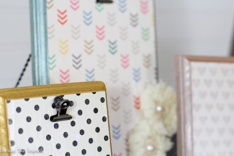 DIY Wood Plaque Picture Frames - Average But Inspired