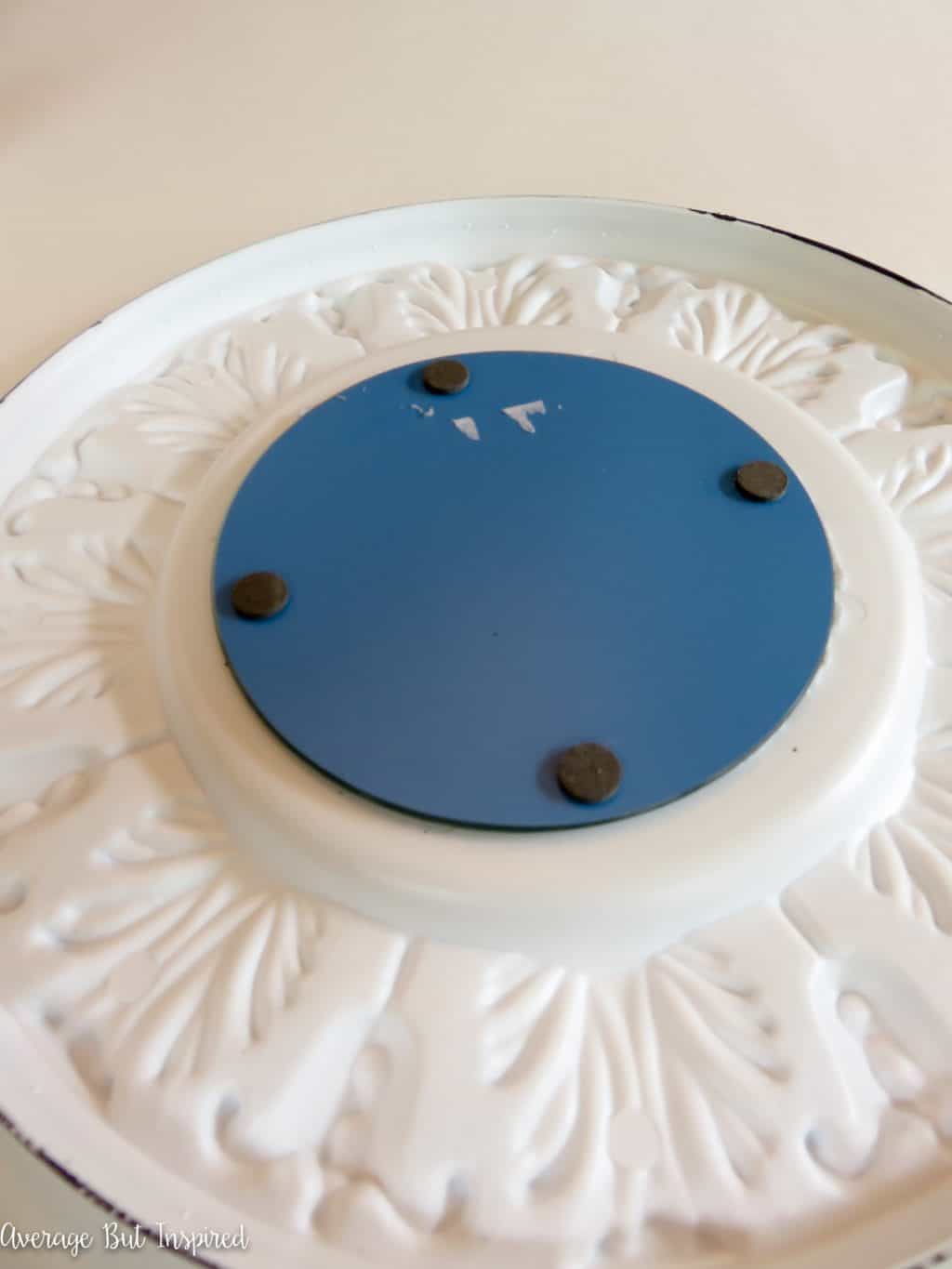 How to Transform a Ceiling Medallion Into a Mirror