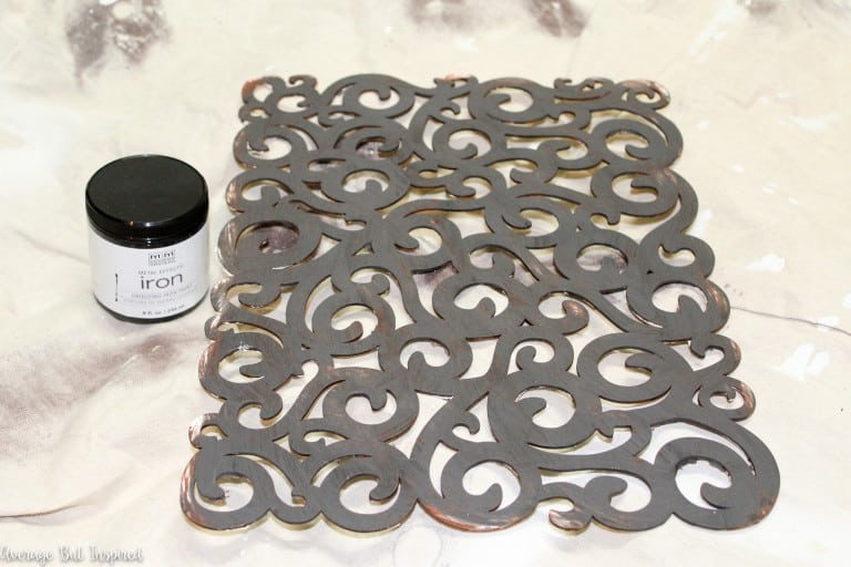 Rusty Iron Scrollwork DIY Jewelry Holder