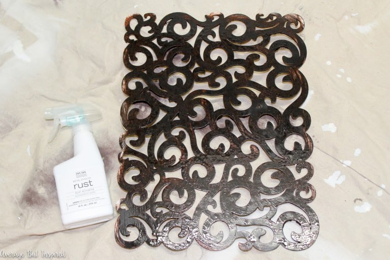 Rusty Iron Scrollwork DIY Jewelry Holder