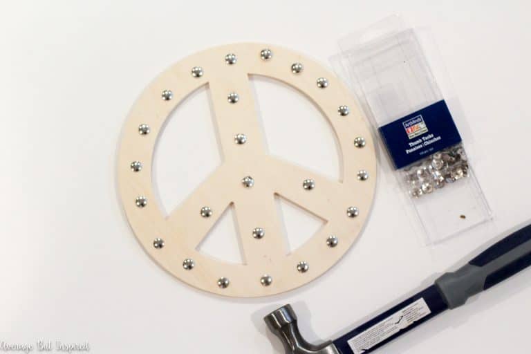 DIY Peace Sign Wreath