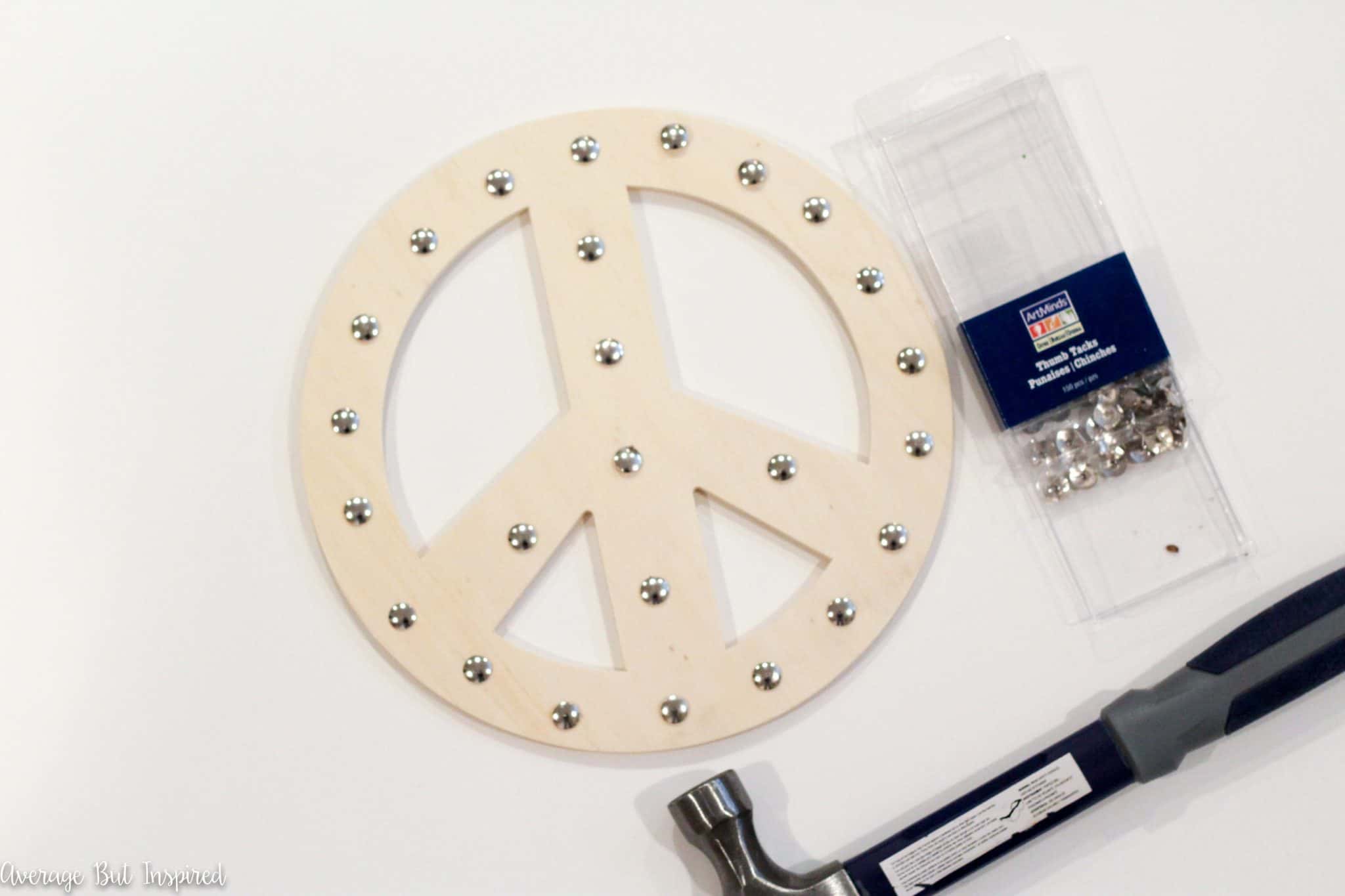 DIY Peace Sign Wreath