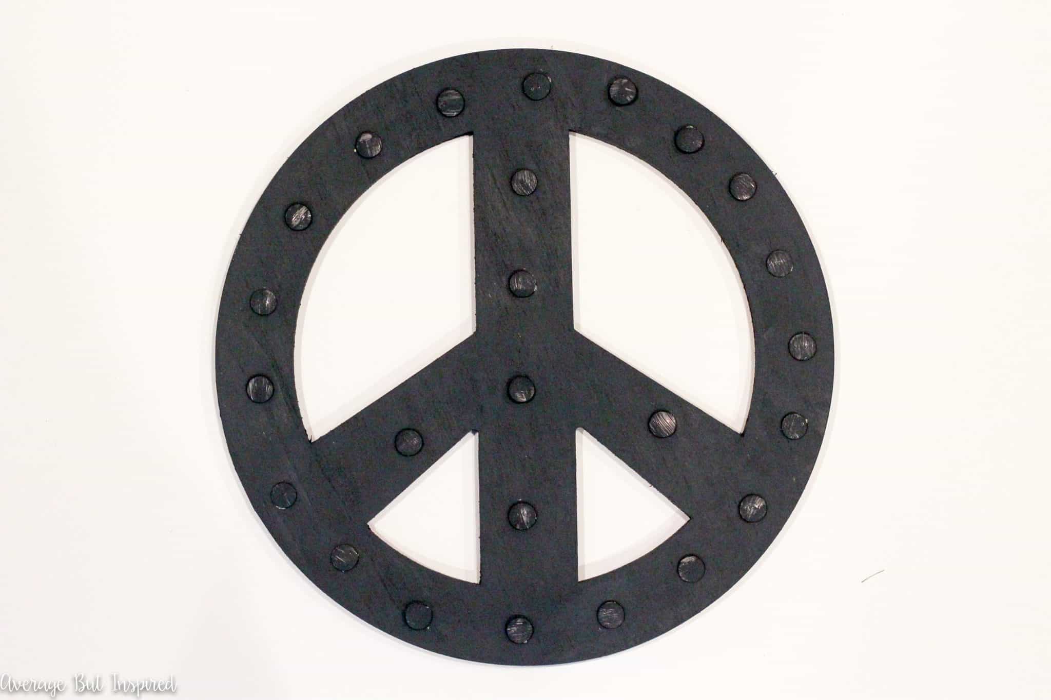 DIY Peace Sign Wreath