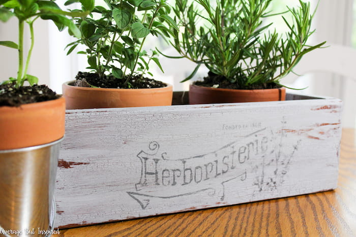 DIY Indoor Herb Garden Planter Box