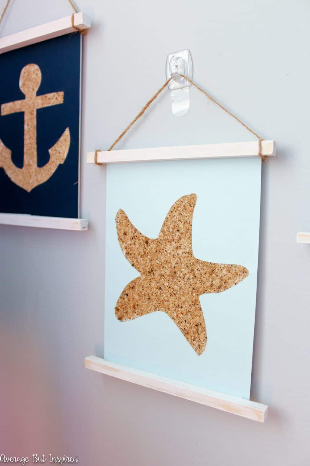 DIY Sandy Shapes Wall Art