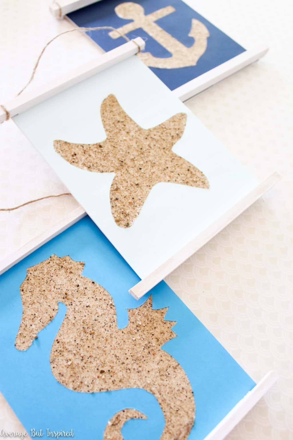 DIY Sandy Shapes Wall Art