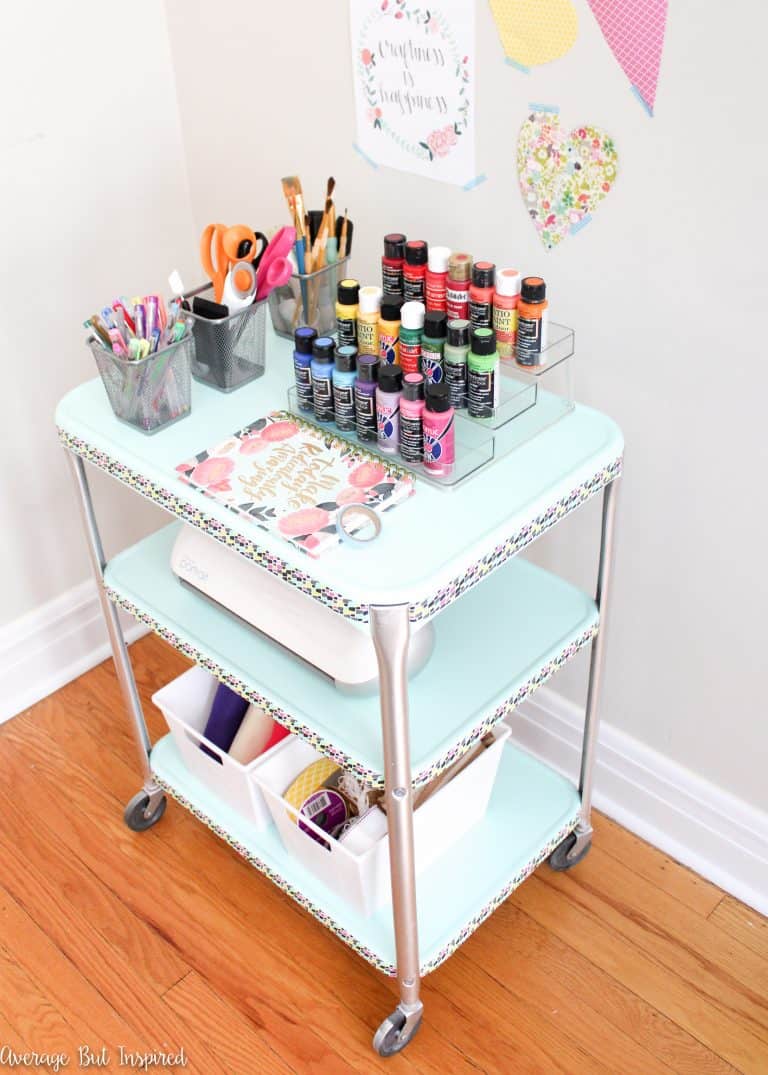 Vintage Metal Cart Makeover