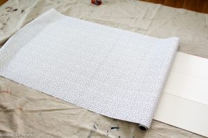 How to Upgrade a Bookcase with Wrapping Paper {IKEA Gersby Hack}