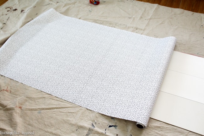 How to Upgrade a Bookcase with Wrapping Paper {IKEA Gersby Hack}