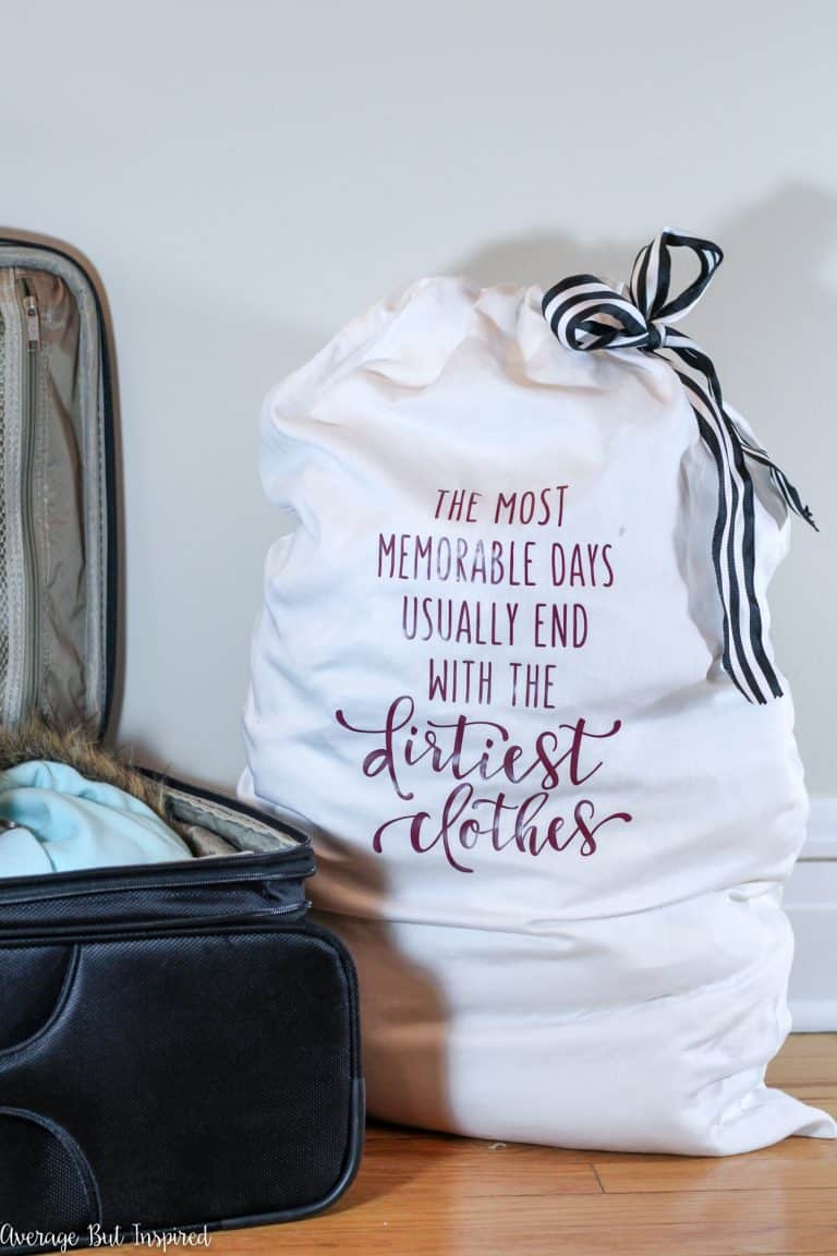 DIY Travel Laundry Bag From a Pillowcase