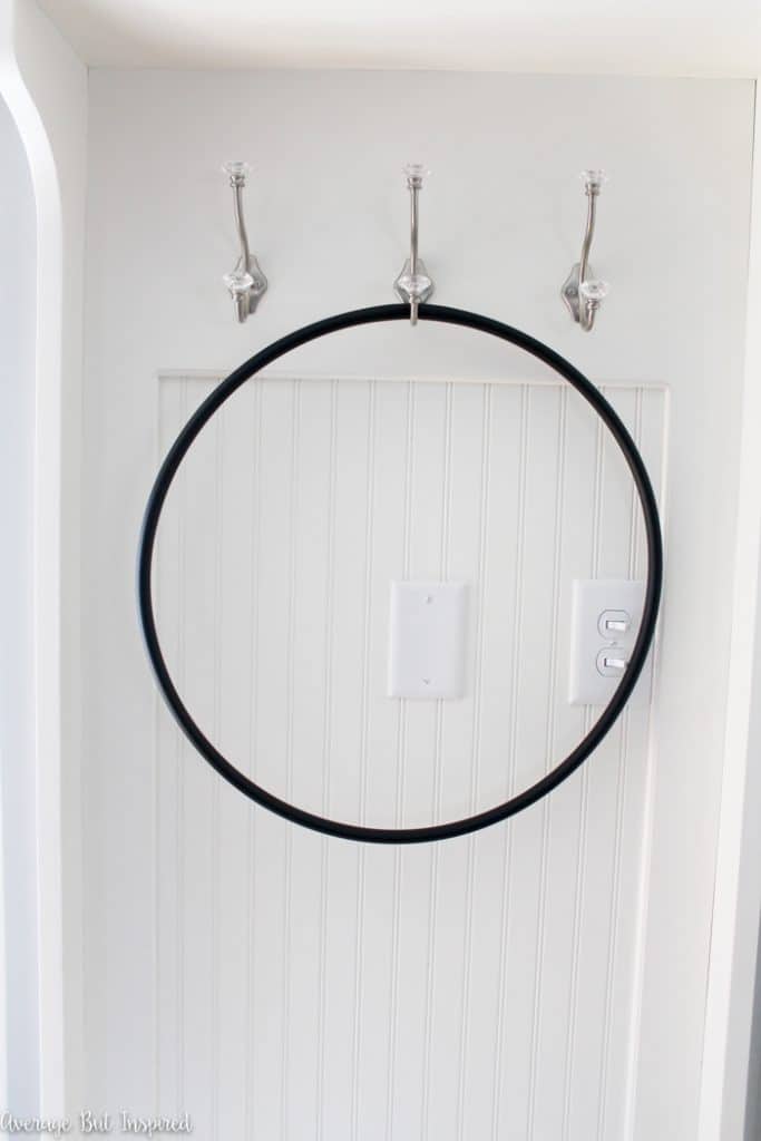 How to Make an Outdoor Hula Hoop Wreath - Average But Inspired