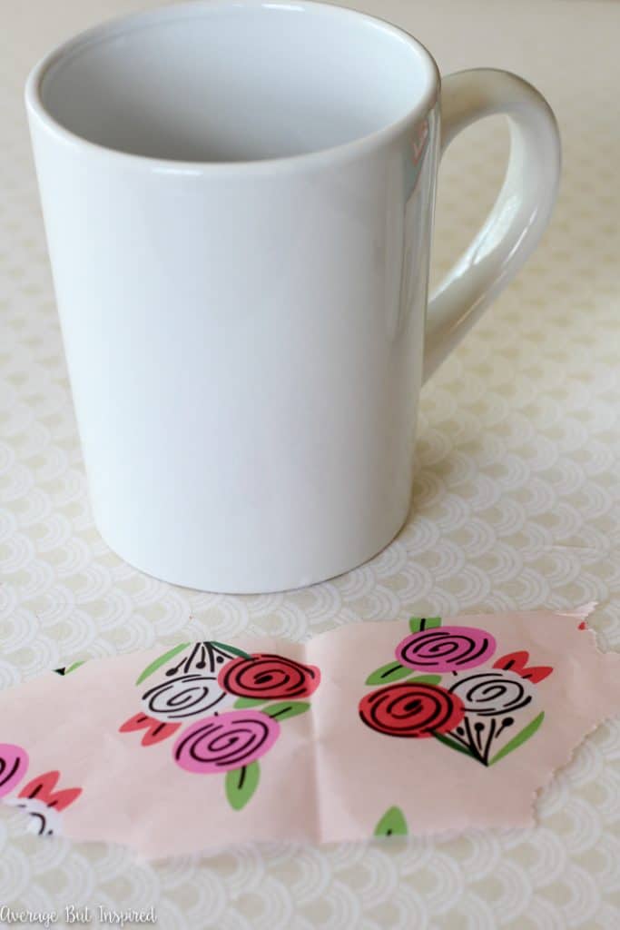 How to Make a Bold DIY Tissue Paper Mug - Average But Inspired