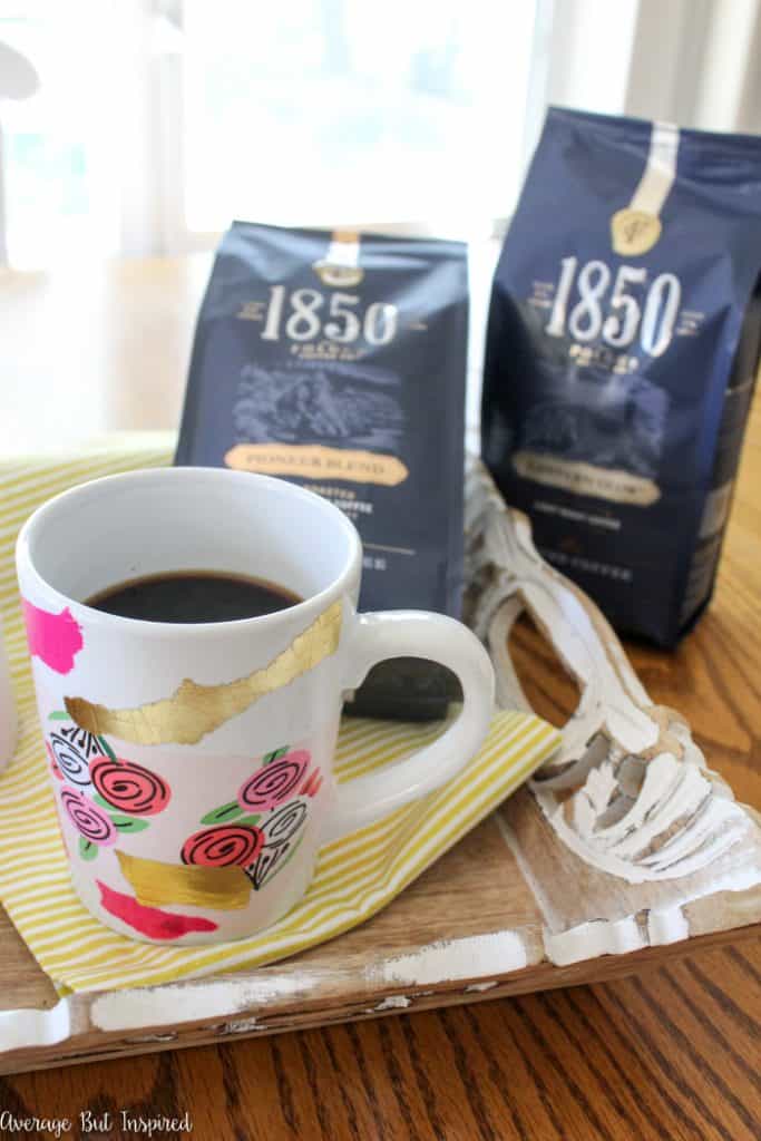 How to Make a Bold DIY Tissue Paper Mug - Average But Inspired