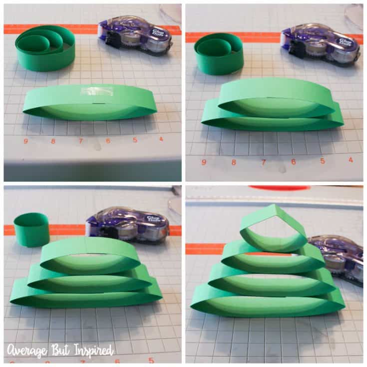 How to Make the Cutest Paper Christmas Tree Garland - Average But Inspired