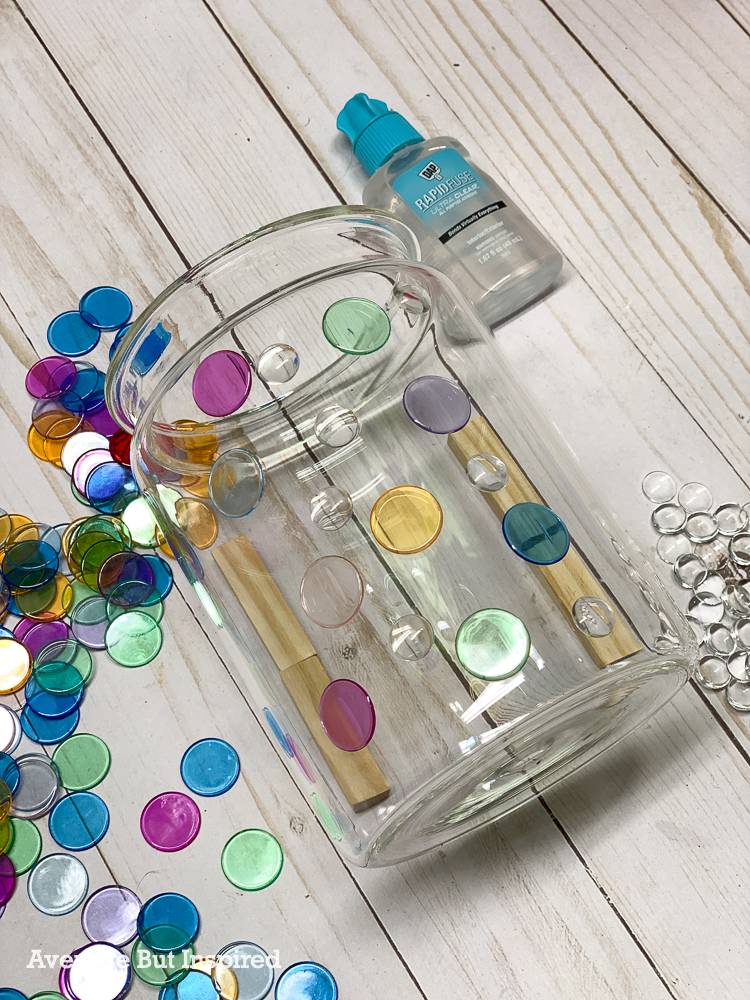 Colorful DIY Glass Jar Lantern Craft - Average But Inspired