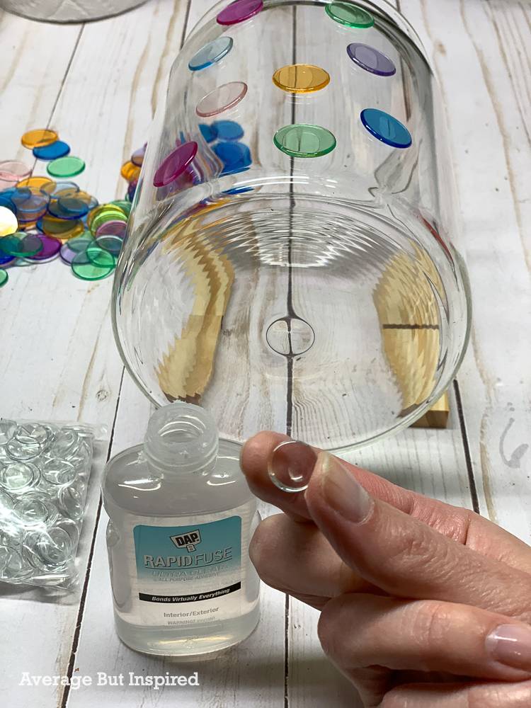 Colorful DIY Glass Jar Lantern Craft - Average But Inspired