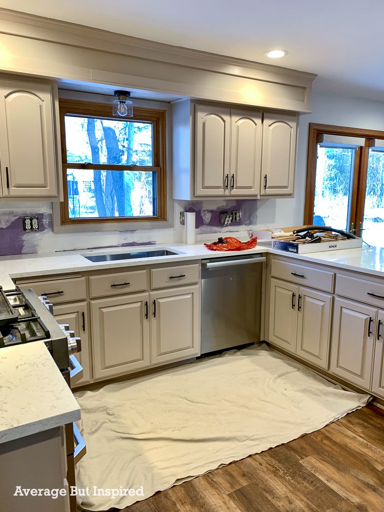 My DIY Kitchen Makeover Reveal! - Average But Inspired