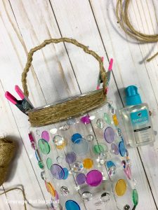 Colorful DIY Glass Jar Lantern Craft - Average But Inspired