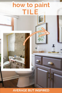 How to Paint Over Tile - Average But Inspired
