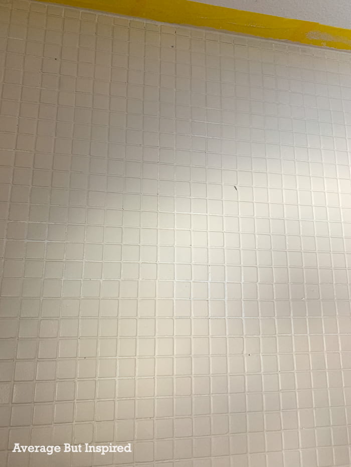 How to Paint Over Tile - Average But Inspired