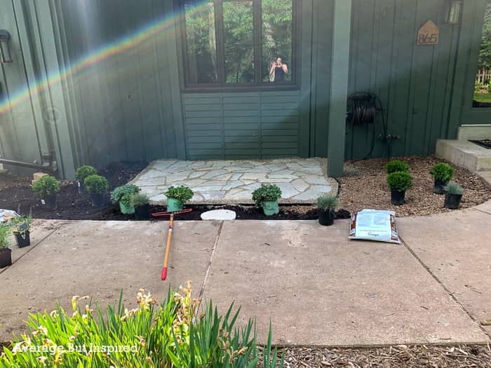 Small Front Yard Patio DIY - Average But Inspired