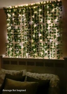 DIY Ivy Wall Decor (With Lights!)