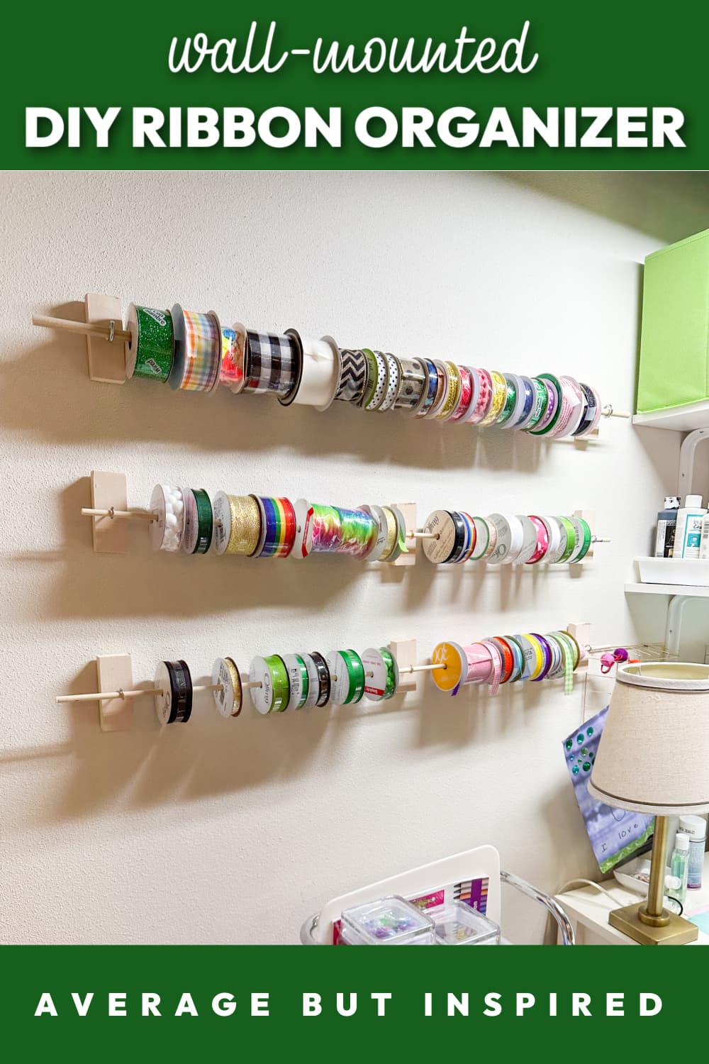 DIY Ribbon Holder Tutorial: a Simple Ribbon Rack