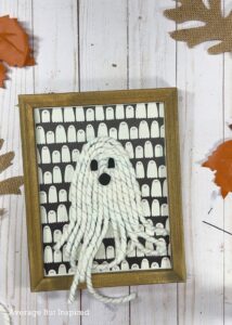DIY Yarn Ghost Art: a Macrame-Look Halloween Decoration