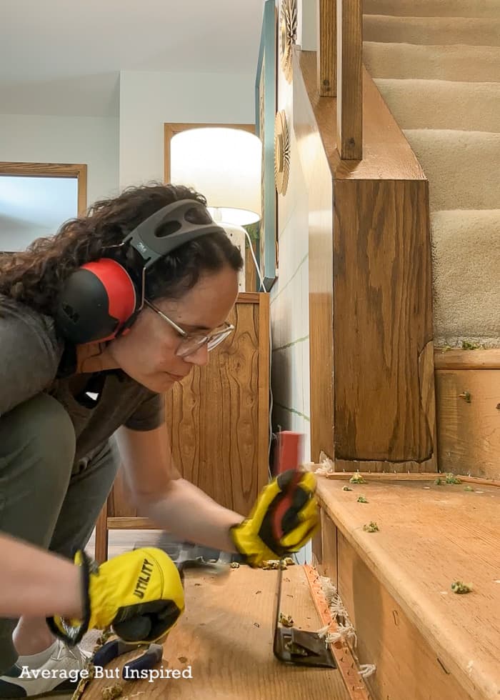 How to Convert Carpeted Stairs to Wood Treads: a Six-Step DIY