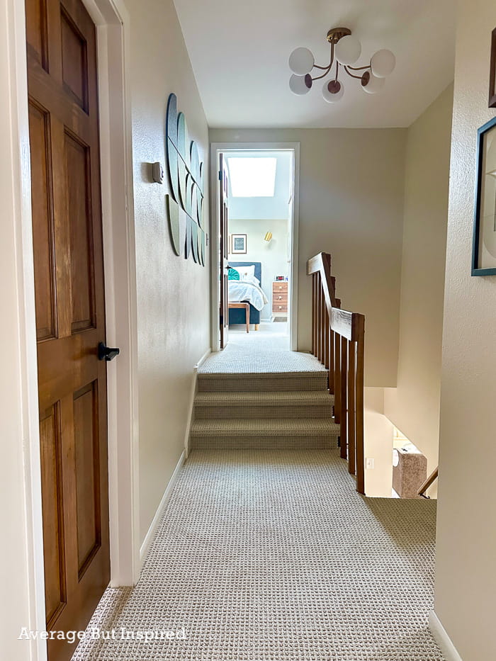 How to Brighten a Dark Hallway: My Dingy Hallway Makeover