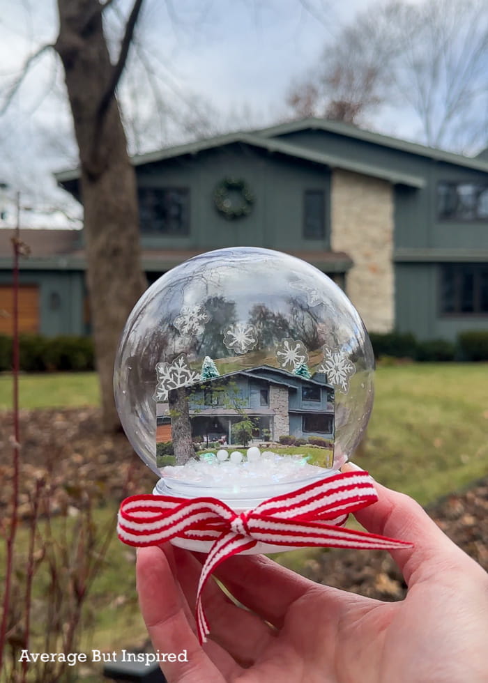 How to Make a Custom DIY Snow Globe of Your House