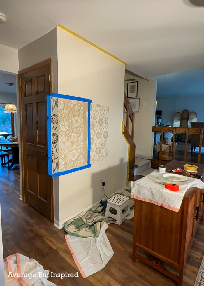How to Stencil a Wall: Tips for Stenciling to Look Like Wallpaper