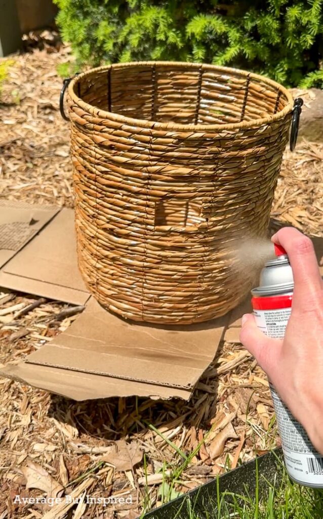 DIY Garden Hose Storage Basket - Average But Inspired