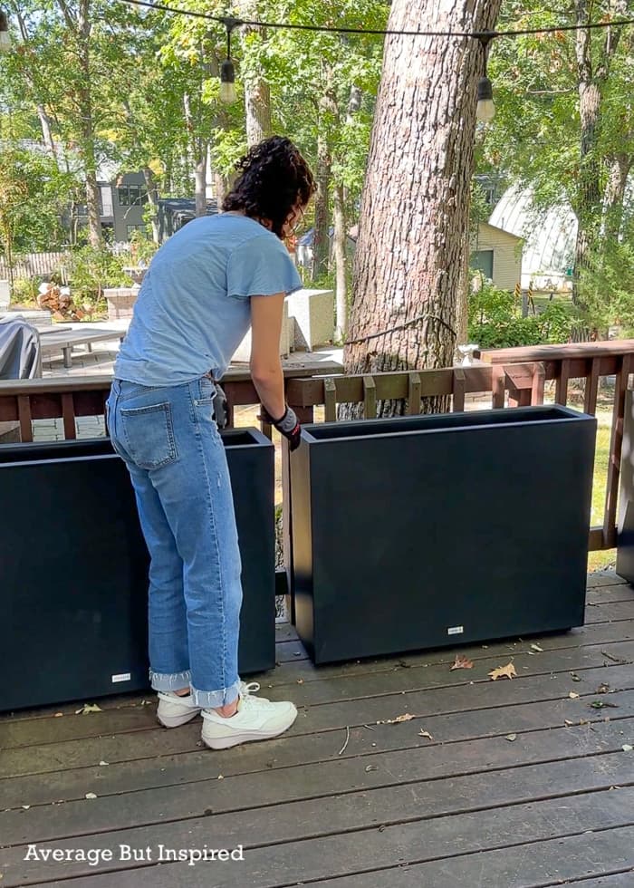 Privacy Screen Planter Box for Deck or Patio: Easy Outdoor Privacy Solution