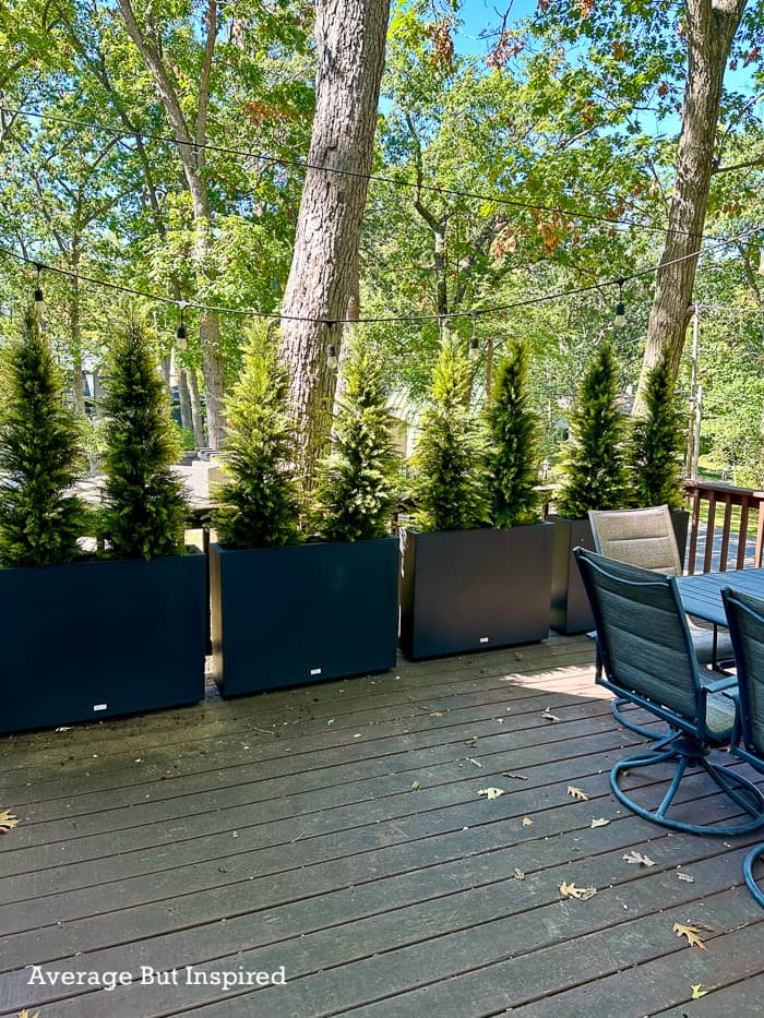 Privacy Screen Planter Box for Deck or Patio: Easy Outdoor Privacy Solution