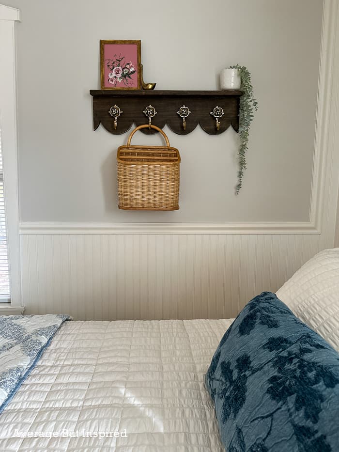 DIY Scalloped Shelf with Hooks - Average But Inspired DIY Scalloped Shelf with Hooks - Average But Inspired