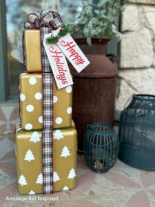 Dollar Tree Stackable Presents Makeover