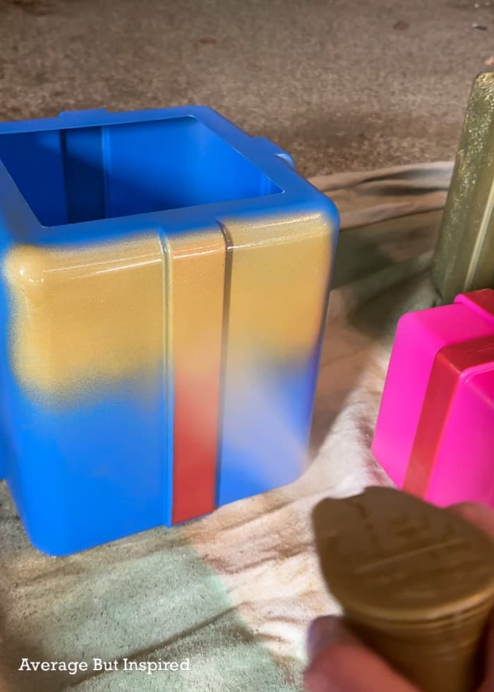 Dollar Tree Stackable Presents Makeover