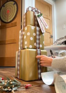 Dollar Tree Stackable Presents Makeover