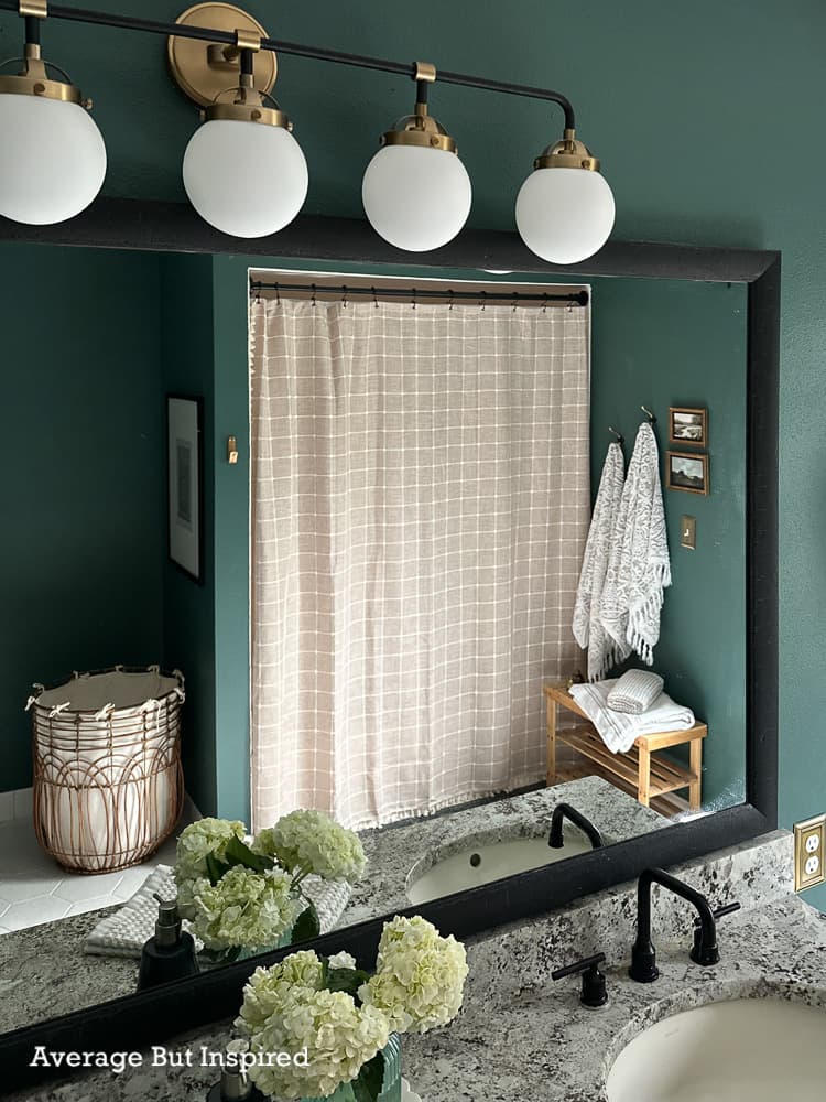 Moody Green Bathroom in BEHR Hidden Gem